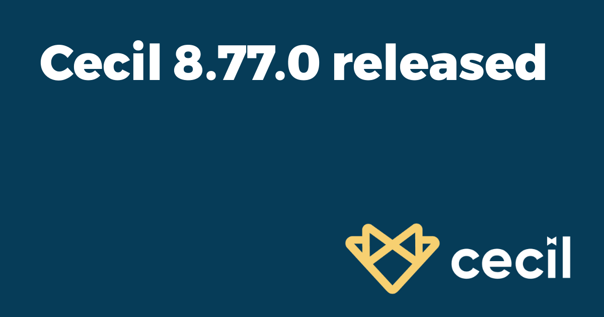 Cecil 8.77.0 released · Cecil